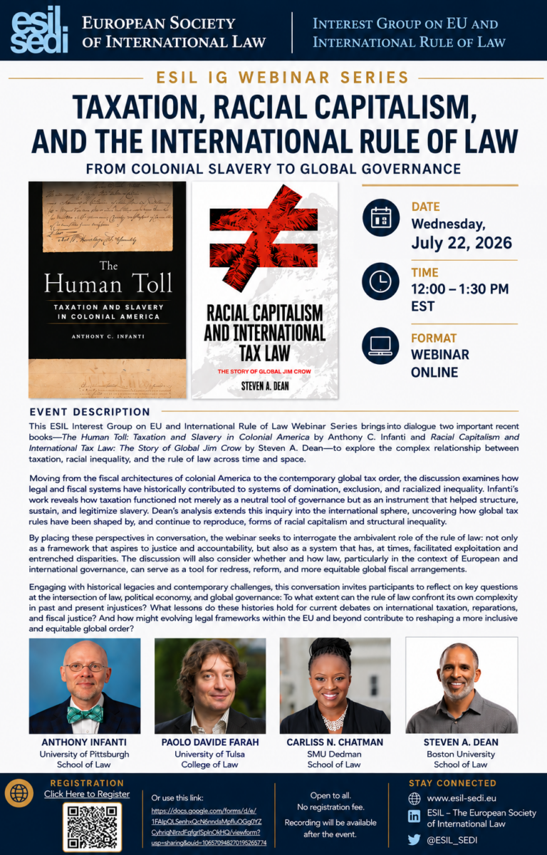 IG on the European and International Rule of Law | Webinar Series | 22 ...